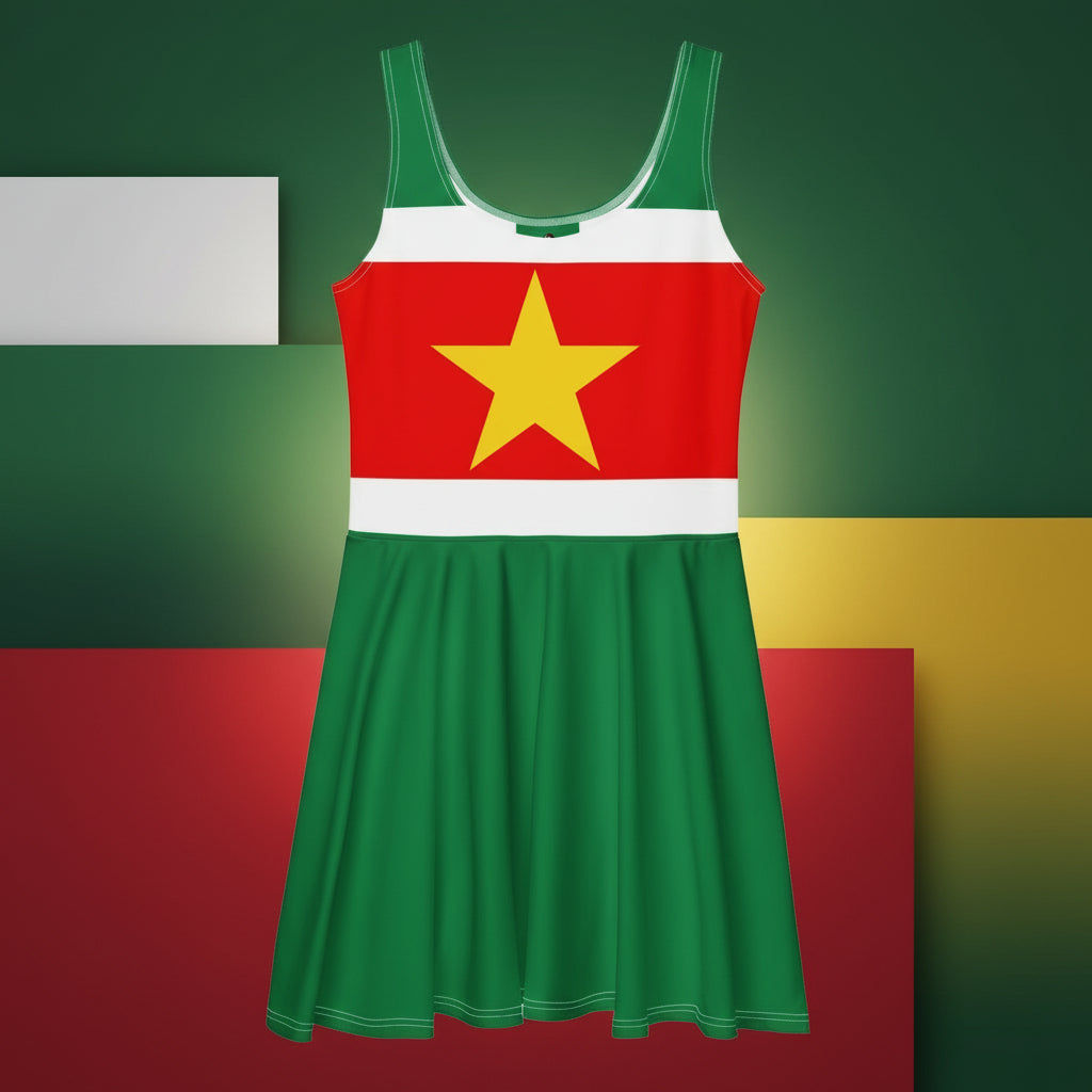 Suriname Skater Dress – Afro Caribbean Vibez